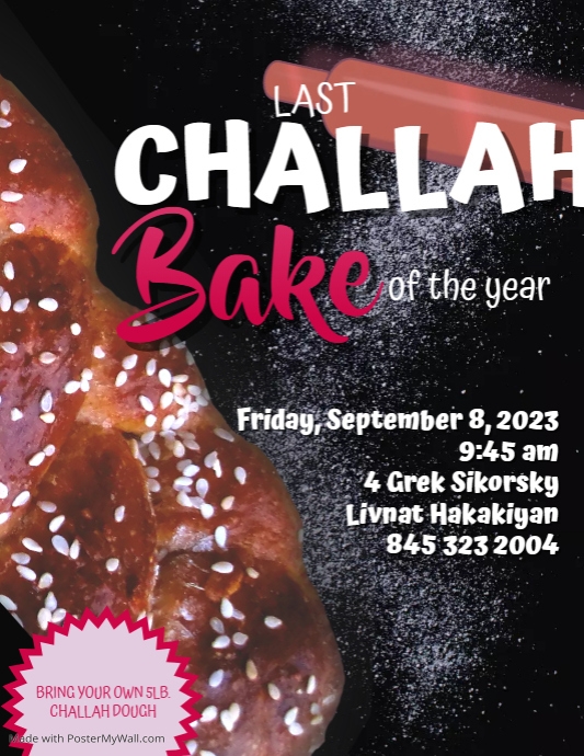 Mega Challah Bake | PosterMyWall