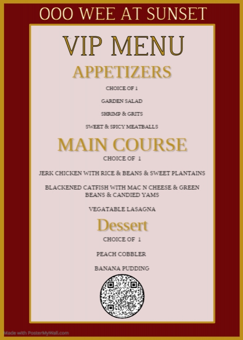 Copy of Copy of Menu | PosterMyWall