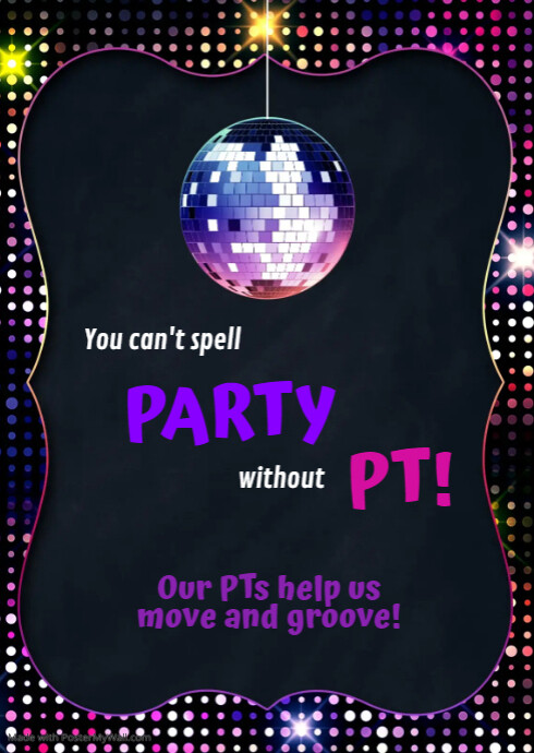 Disco party birthday (1) | PosterMyWall