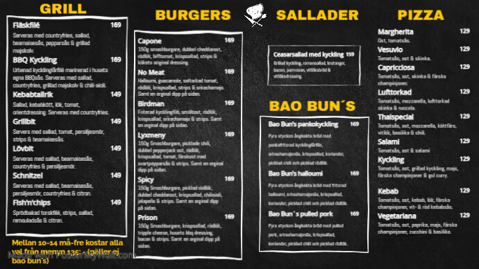 Digital menu display board template (1) | PosterMyWall