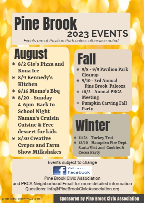 Upcoming Events Monthly Schedule calendar | PosterMyWall