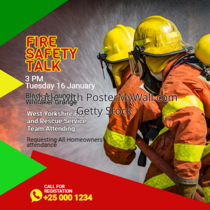 Copy of Fire Fighting Training Template | PosterMyWall