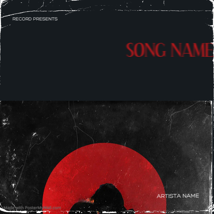 Copy of Copy of Red Love CD Mixtape Cover Design Template | PosterMyWall