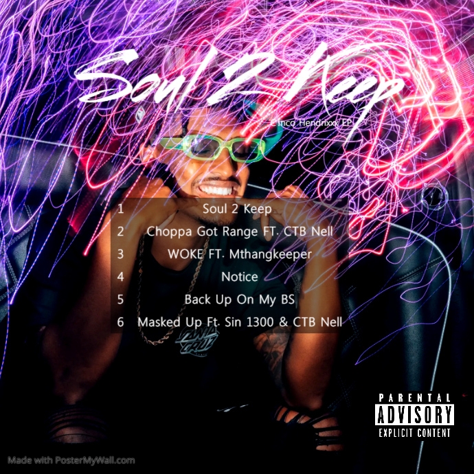 rock album cover back template | PosterMyWall