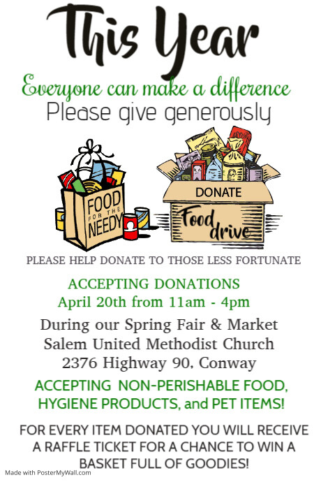 Spring Food Drive | PosterMyWall