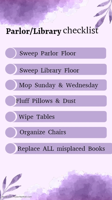 Purple Self-care Checklist Template | PosterMyWall