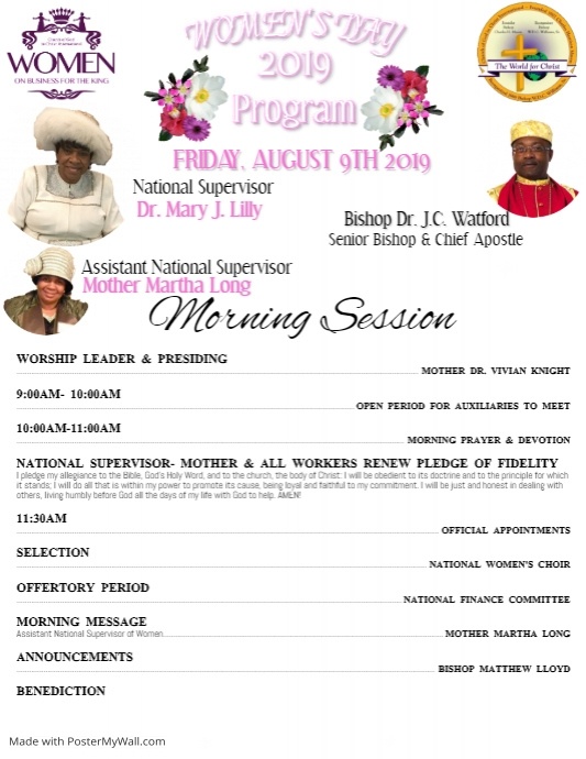 Copy of Women's Day Program | PosterMyWall