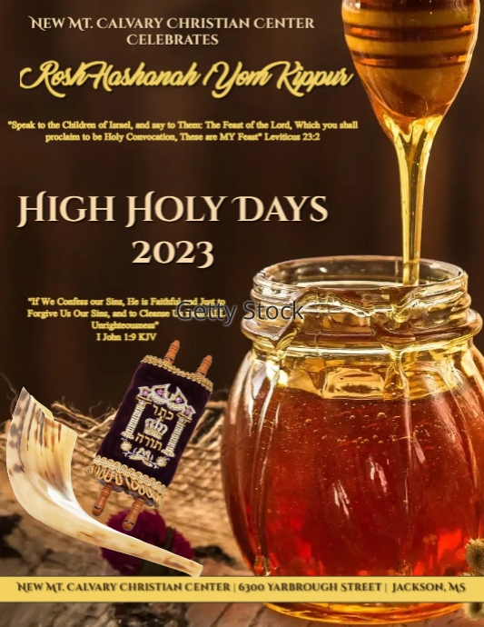 High Holy Days Cover 2023 | PosterMyWall