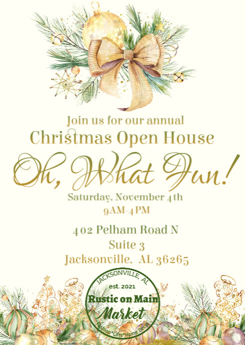 Christmas Open House Invitation | PosterMyWall