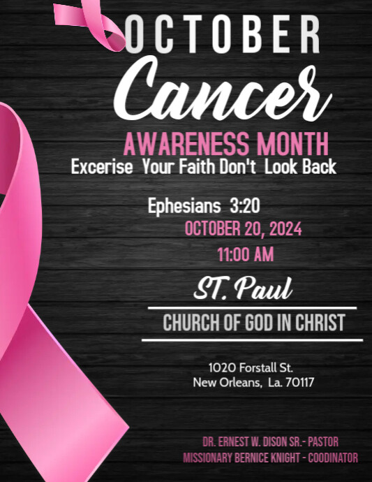 Copy of Breast cancer flyers,event flyer | PosterMyWall
