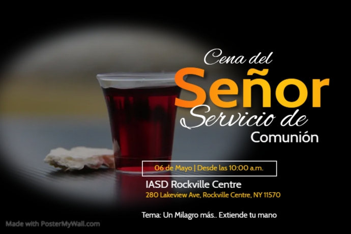 holy communion service flyer | PosterMyWall