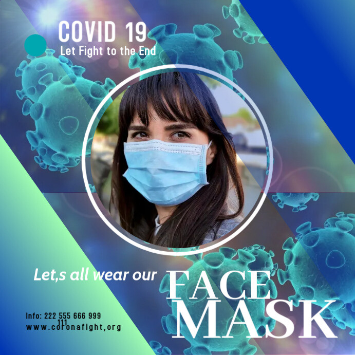 face mask corona Template | PosterMyWall