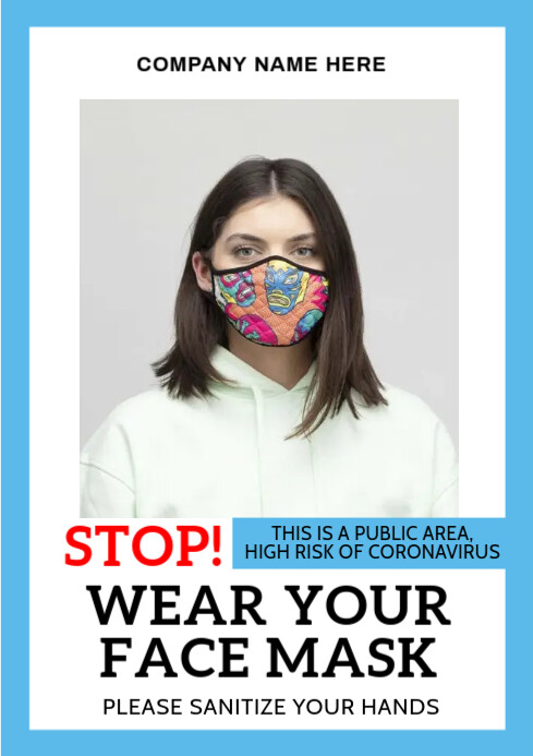 Face Mask Covid-19 44 Template | PosterMyWall