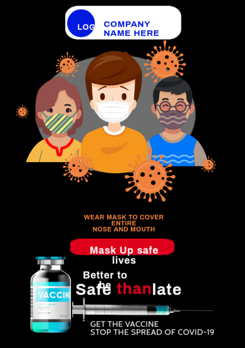 Face Mask Covid-1bb Template | PosterMyWall