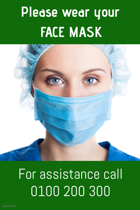 Face mask Template | PosterMyWall