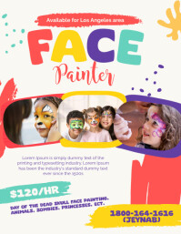 Face Painter Flyer Poster Promo Template | PosterMyWall