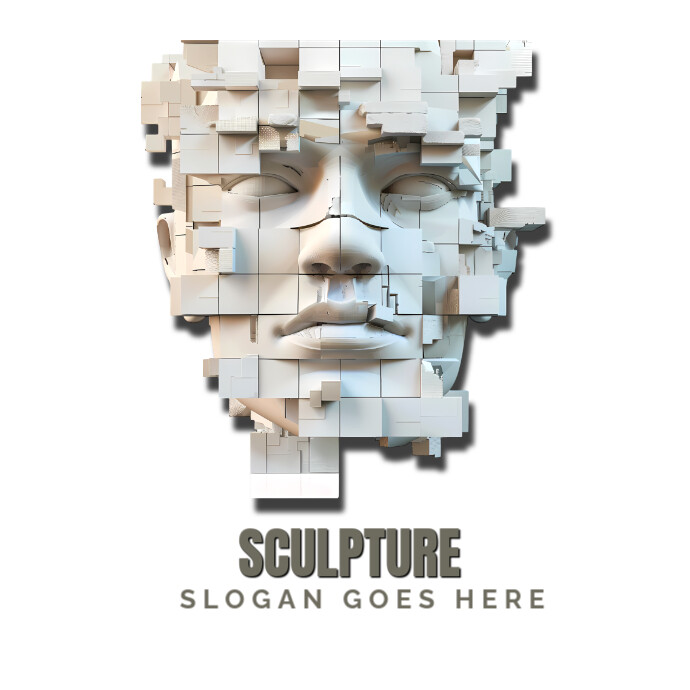 Face Sculpture Logo Template | PosterMyWall