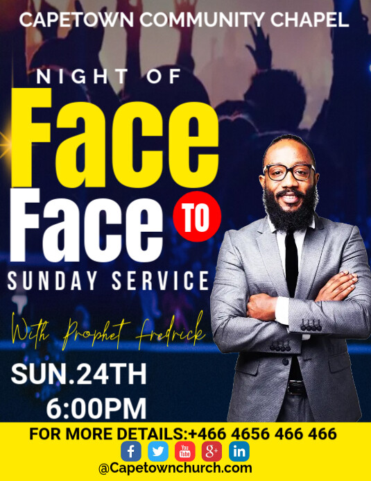 face to face church flyer template | PosterMyWall