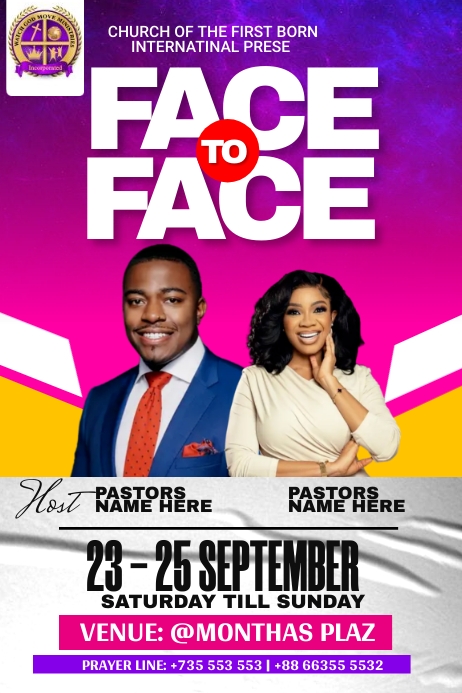face to face Template | PosterMyWall