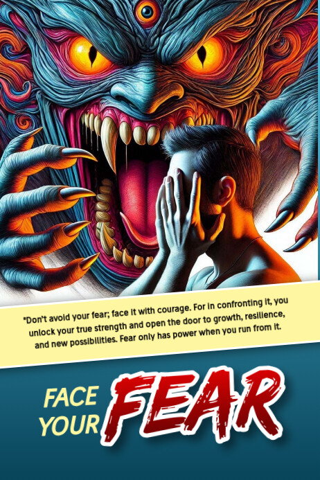 face your fear Template | PosterMyWall