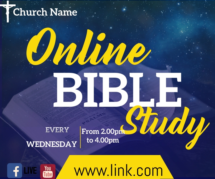 Facebook bible study Template | PosterMyWall