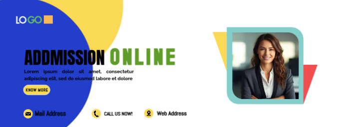 Facebook Cover ADDMISSION ONLINE Template | PosterMyWall