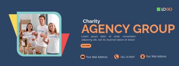 Facebook Cover Charity agency group Template | PosterMyWall