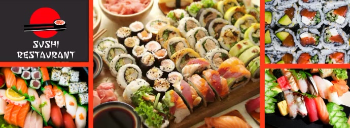 Facebook Cover Sushi Restaurant Template | PosterMyWall