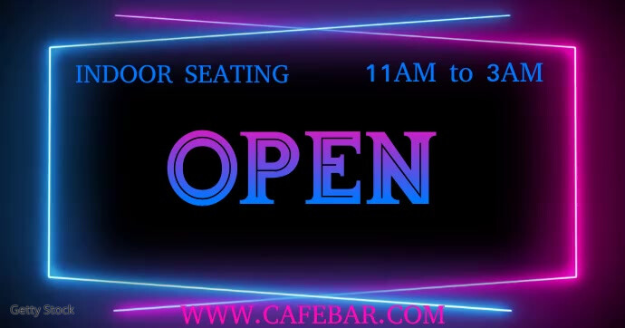 facebook flyer add neon video Template | PosterMyWall