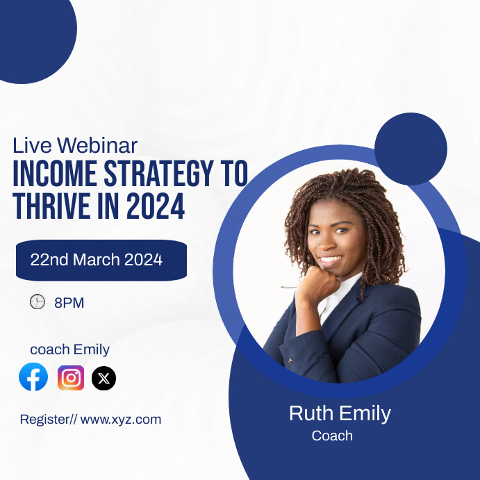 Facebook Live webinar template | PosterMyWall