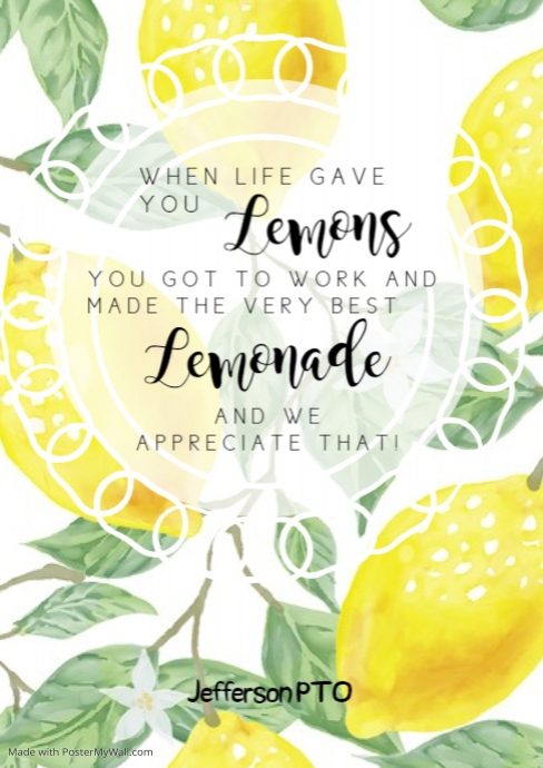 Copy of flyer template poster lemon tea | PosterMyWall