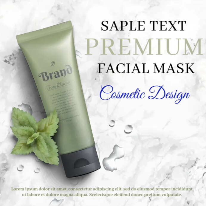 Copy of Facial Cream | PosterMyWall