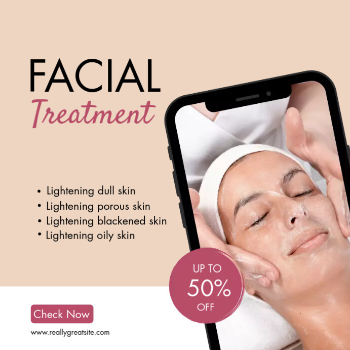 Modèle FACIAL TREATMENT FLYERS | PosterMyWall