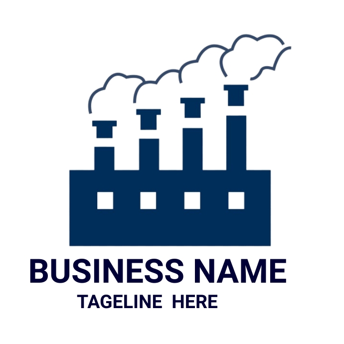factory icon logo Template | PosterMyWall
