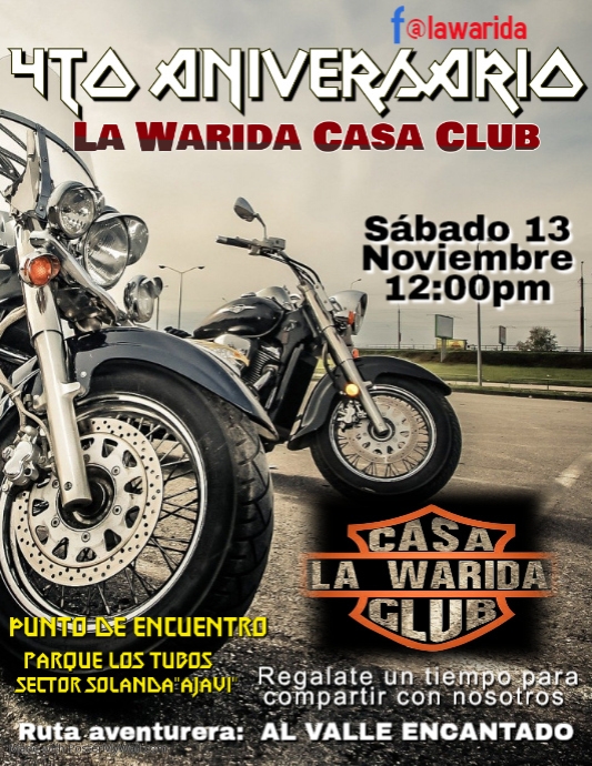 Copia de motorcycle run rally flyer template | PosterMyWall