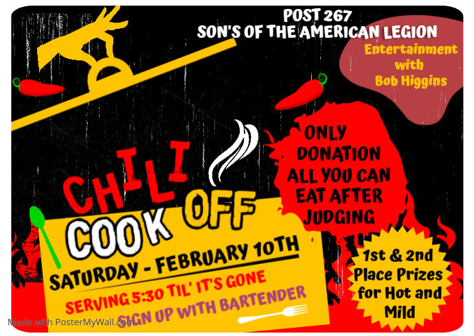 CHILI COOK OFF DINNER (1) | PosterMyWall