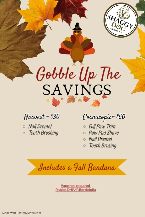 Thanksgiving Sale | PosterMyWall
