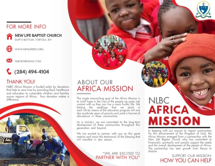 AFRICA MISSION BROCHURE FRONT | PosterMyWall