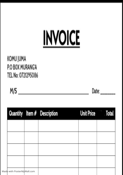 Credit Memo Invoice Template | PosterMyWall