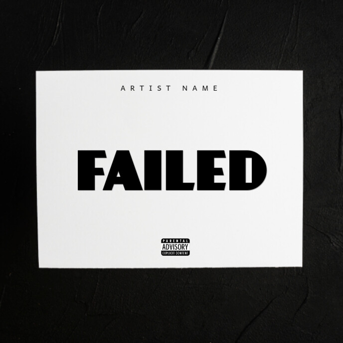 Failed Mixtape Cover Album Cover Template | PosterMyWall
