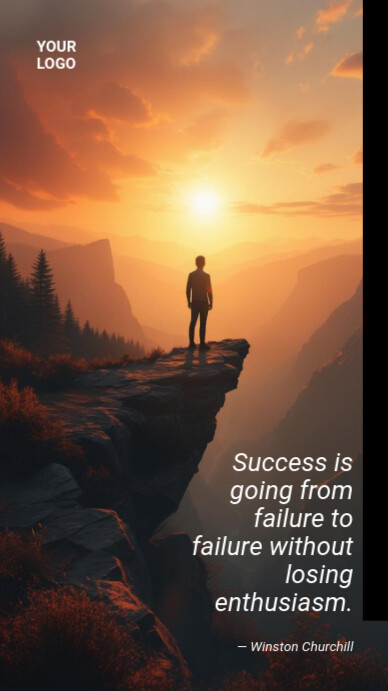 failure success enthusiasm Template | PosterMyWall