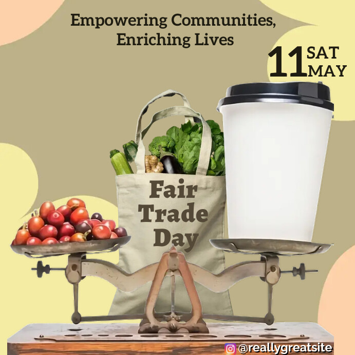 fair trade day Template | PosterMyWall