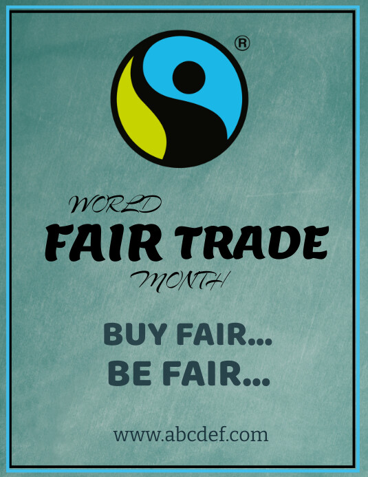 fair trade month|happy world trade day poster Template | PosterMyWall
