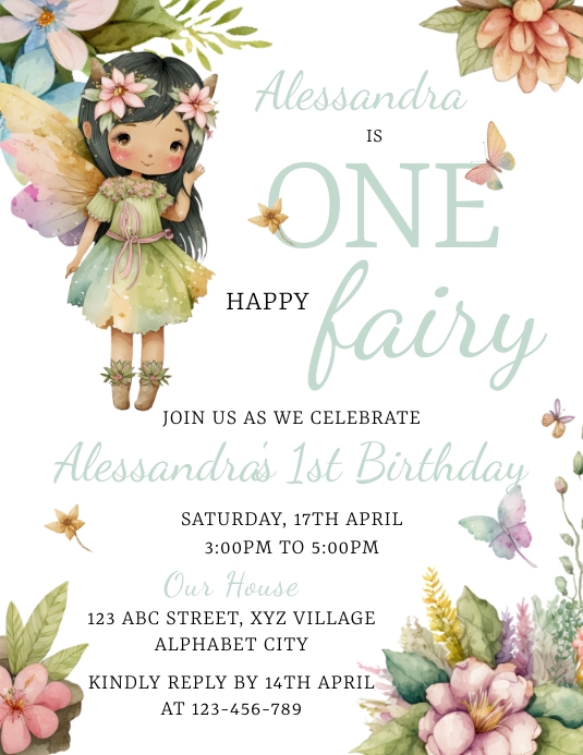 Fairy Party Invitations Template Fairy Birthday Party Invitation