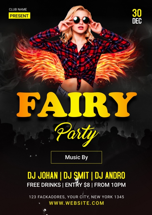 Fairy Party Flyer Template | PosterMyWall