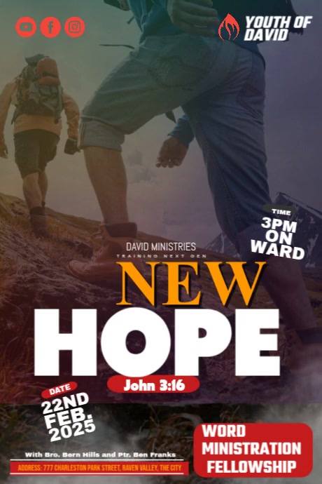 Faith and Strength Prayer Walk Templat | PosterMyWall