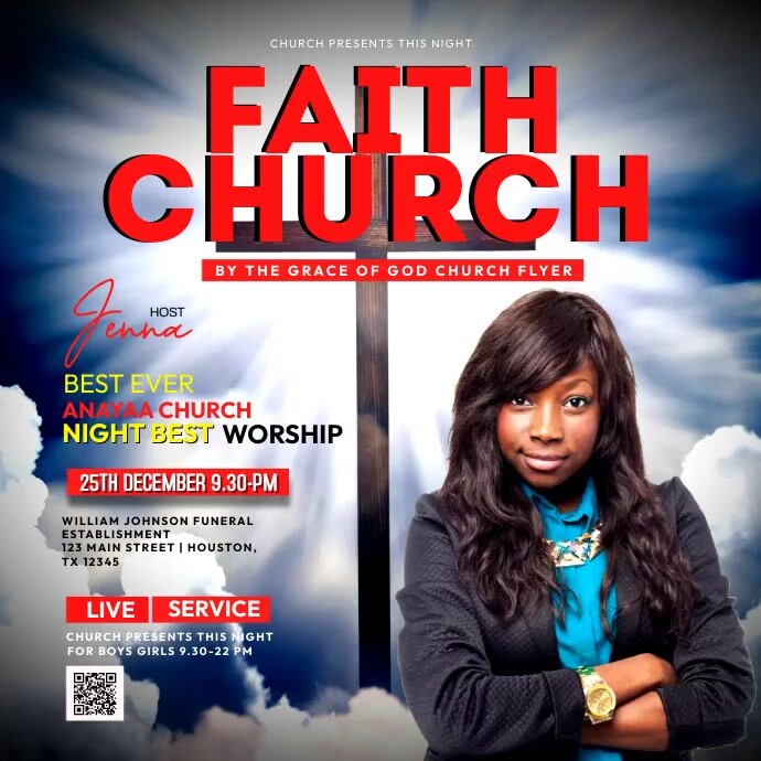 FAITH CHURCH Template | PosterMyWall