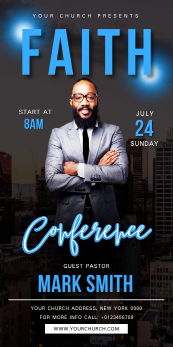 Faith Conference Template | PosterMyWall