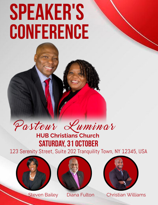 Faith Conference Event Religious Gathering Fl Template | PosterMyWall