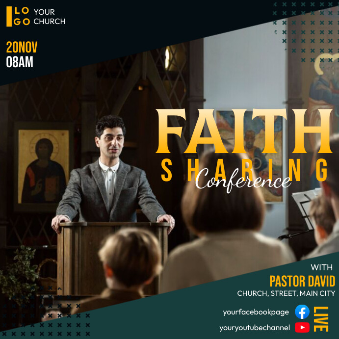 Copy of Faith Sharing Conference | PosterMyWall